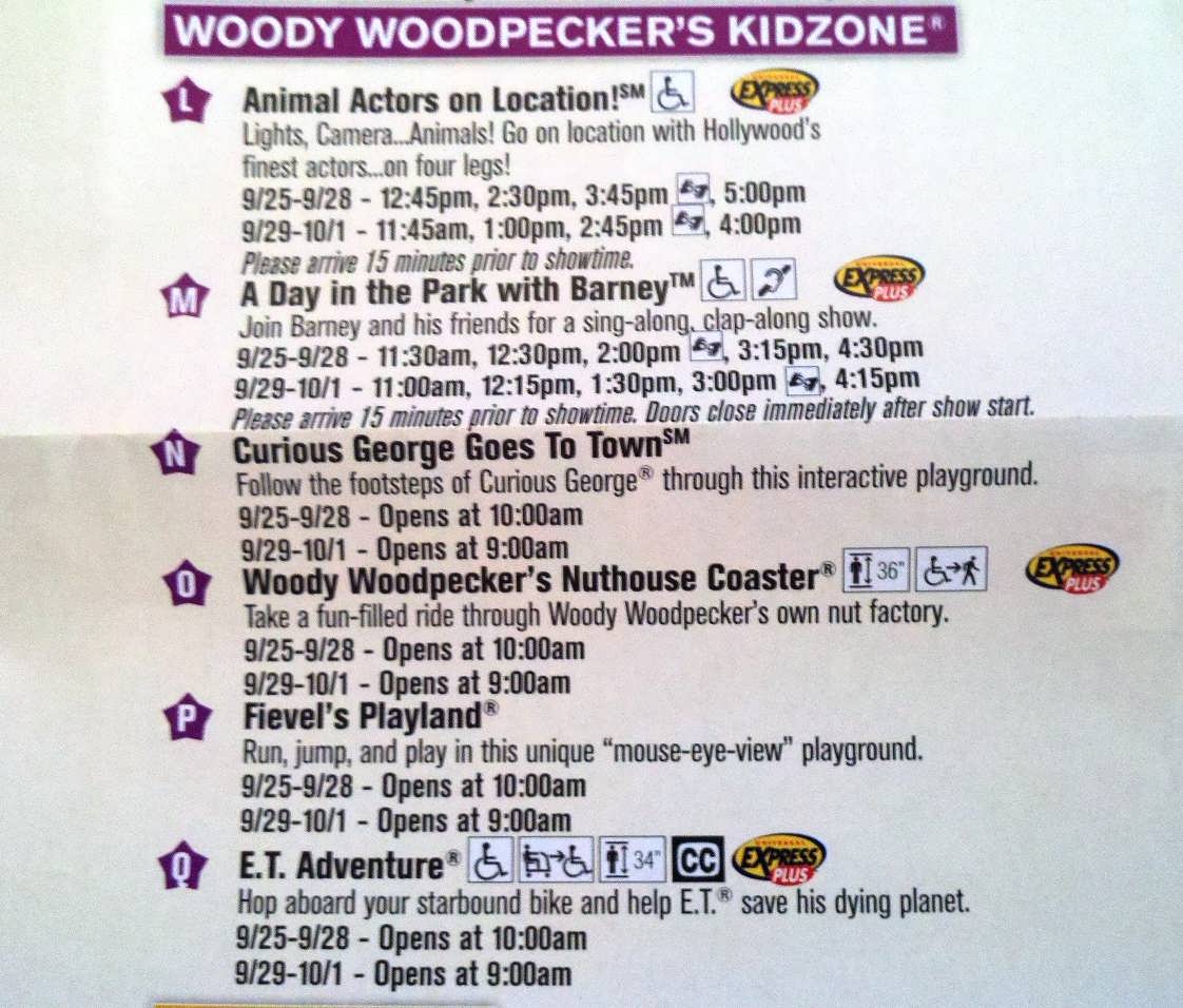 Woody Woodpecker’s KidZone at Universal Studios Florida