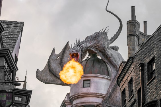 9 different angles you haven't seen of the Gringotts Dragon
