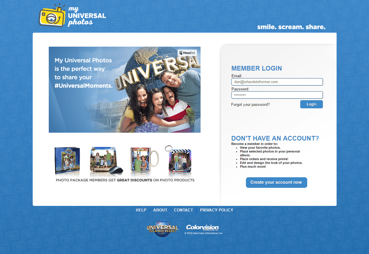 My Universal Photos & ride photos - complete guide