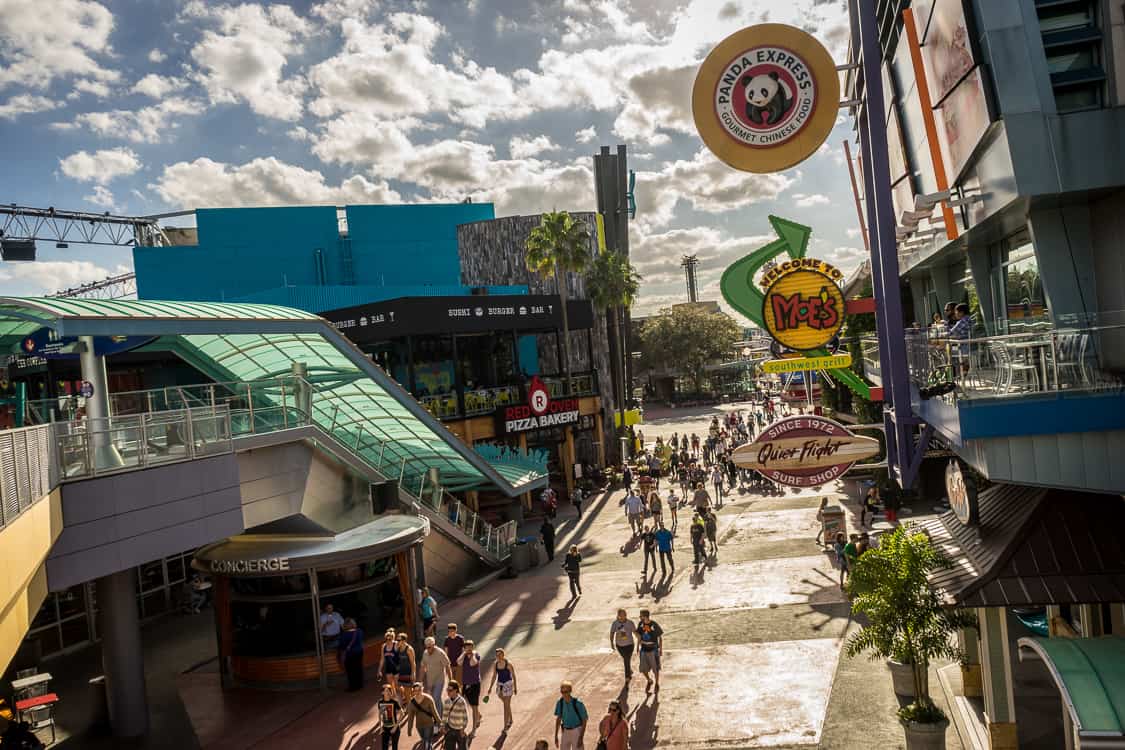 Parking, guest drop-off, and the Universal Orlando transportation hub