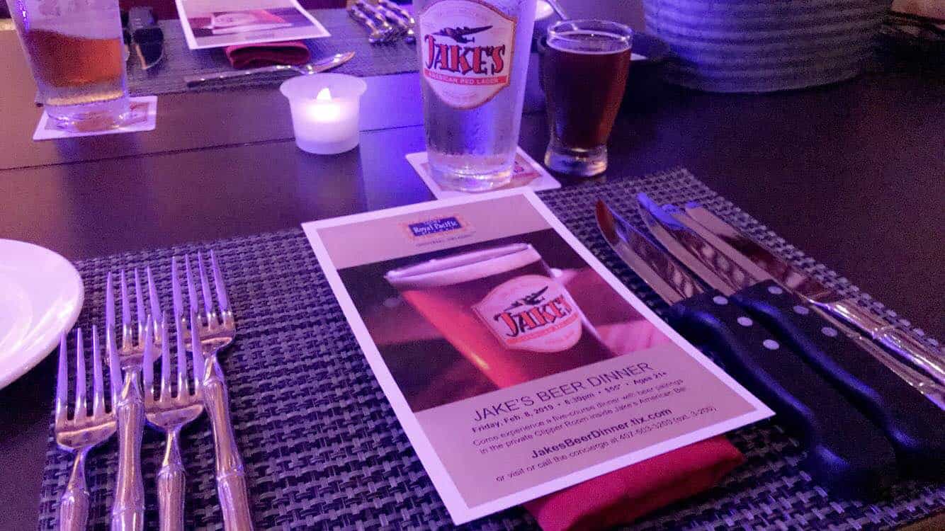An unforgettable evening at Jake's Beer Dinner