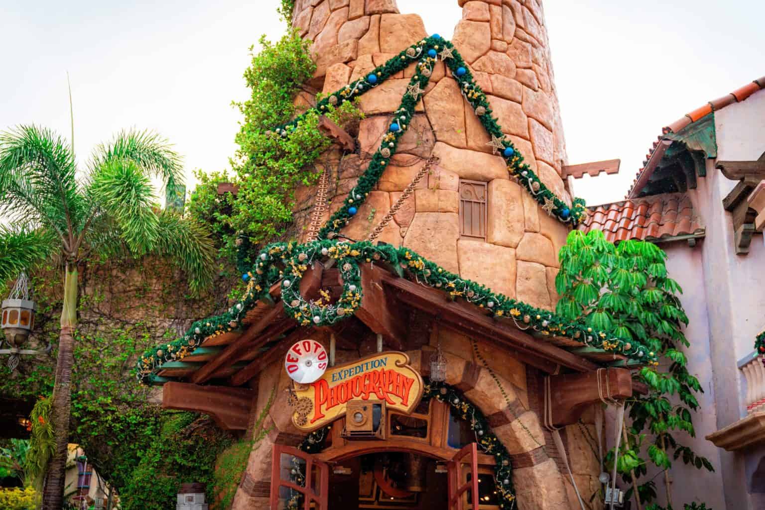 Christmas decorations have started to go up at Universal Orlando Resort