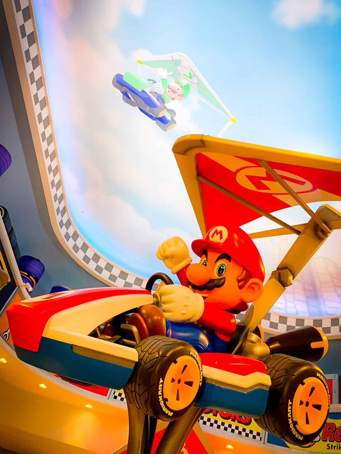 Mario Kart: Our first time on the ride