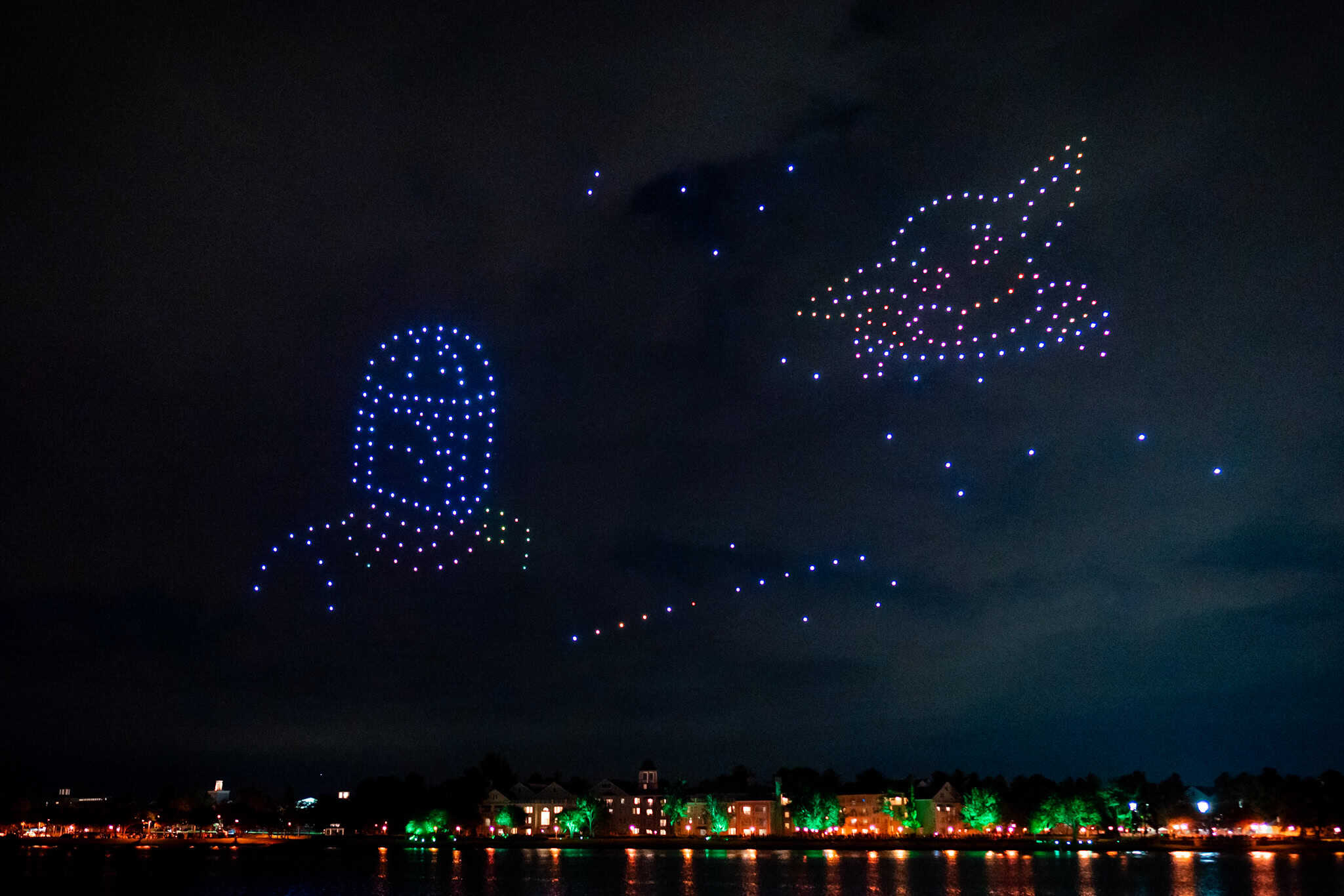 Disney Dreams that Soar: Nighttime Drone Show at Disney Springs