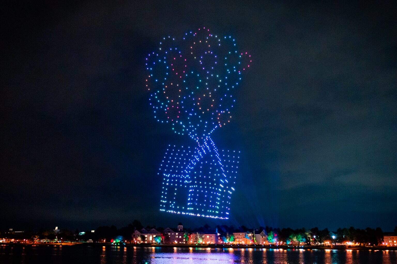 Disney Dreams that Soar: Nighttime Drone Show at Disney Springs