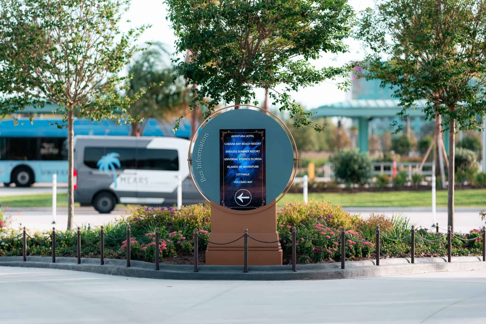 Parking, guest drop-off, and the Universal Orlando transportation hub